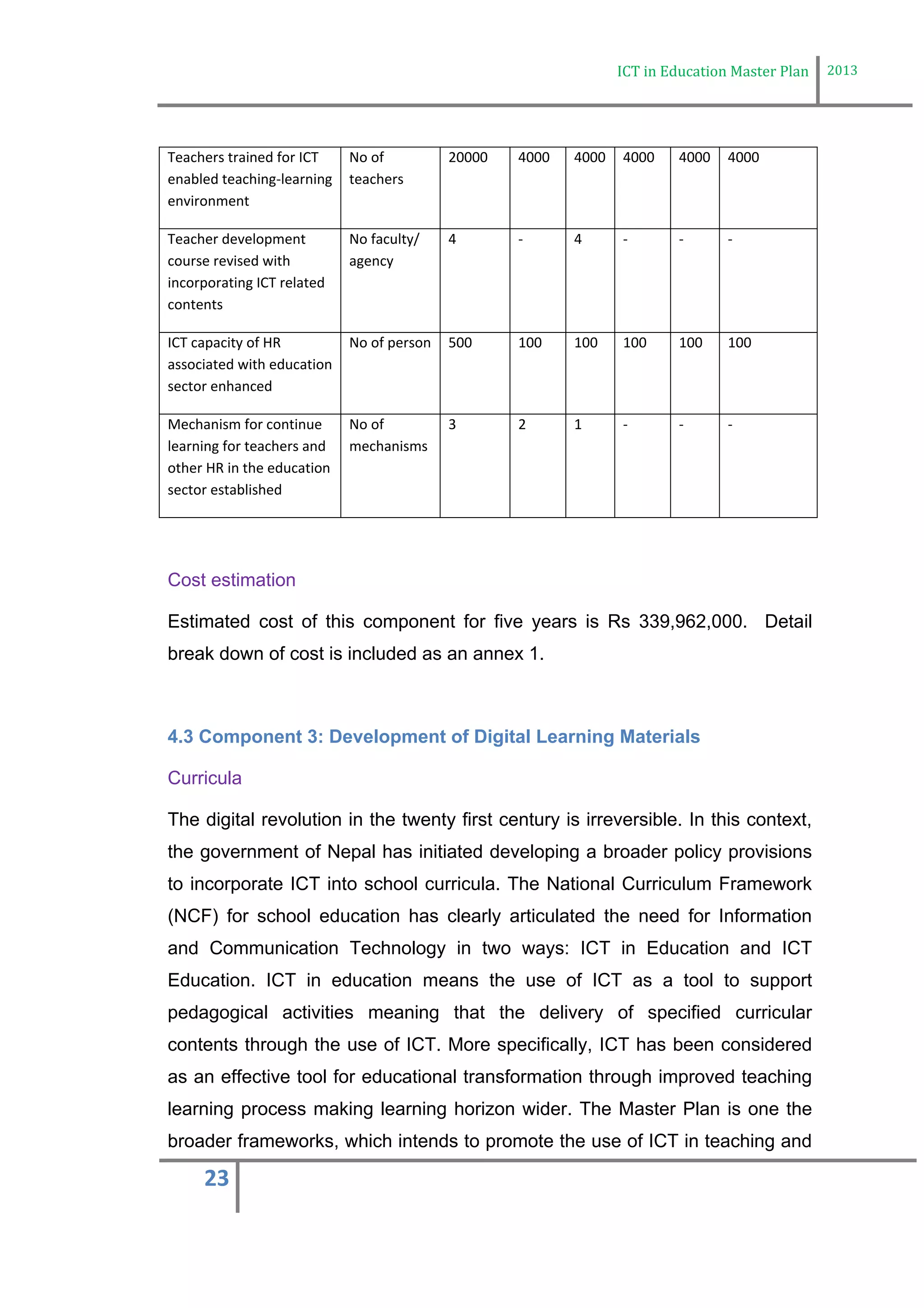 Ict in-education-master-plan-nepal | PDF