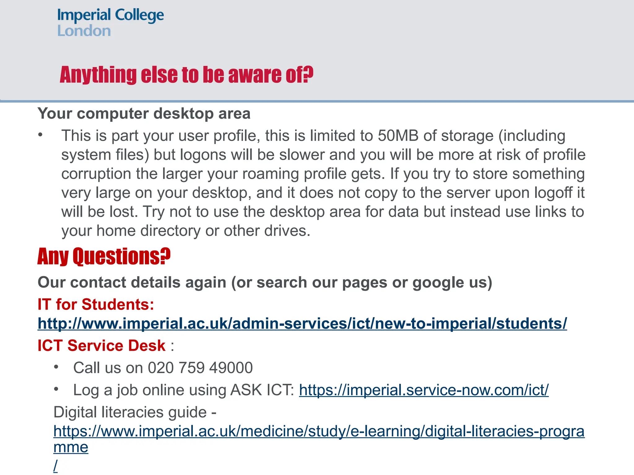 ICT-induction.pptx - it induction for new staff and team | PPTX