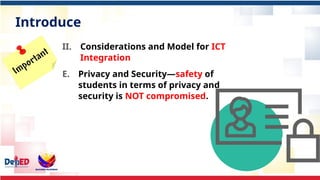 ICT-Integration guide for teachers in G8 | PPTX