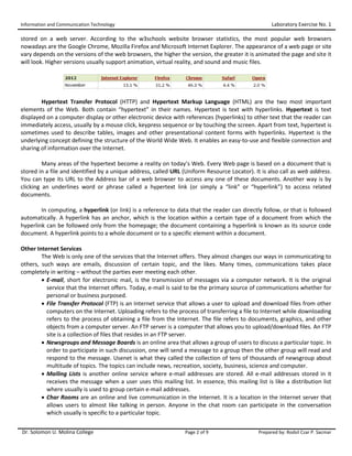 Ict internet and html | PDF | Web Design and HTML | Internet