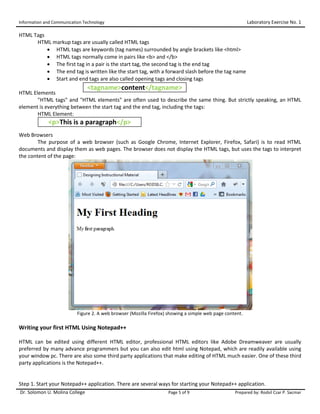 Ict internet and html | PDF | Web Design and HTML | Internet