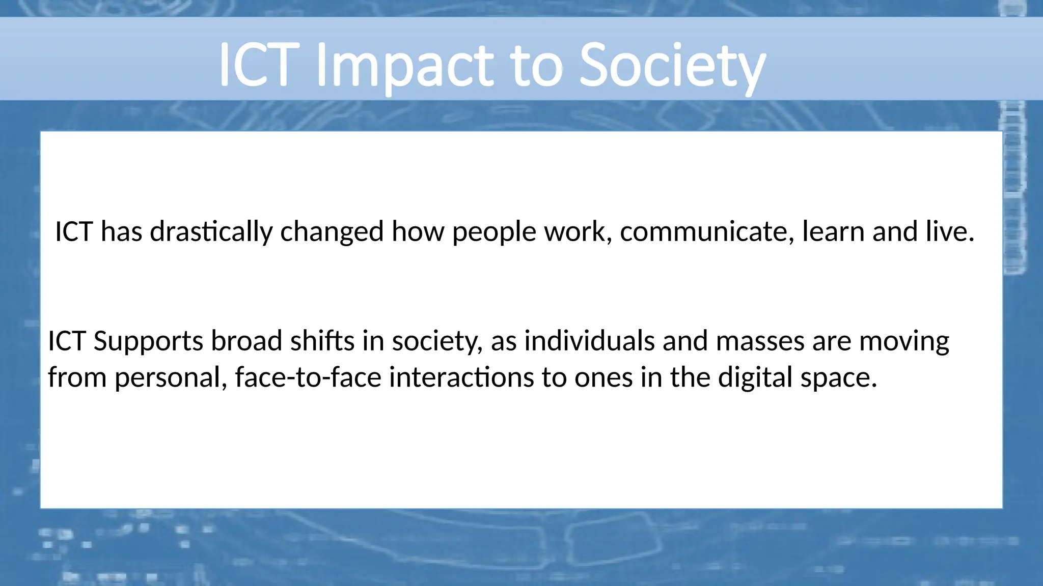 Information and Computer Technology Introduction | PPTX