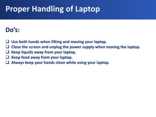 ICT Laptop and Desktop Policy Final | PPTX