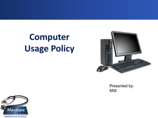 ICT Laptop and Desktop Policy Final | PPTX