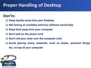 ICT Laptop and Desktop Policy Final | PPTX