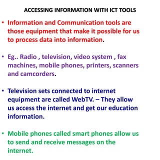 Ict learning with ict tools | PPTX