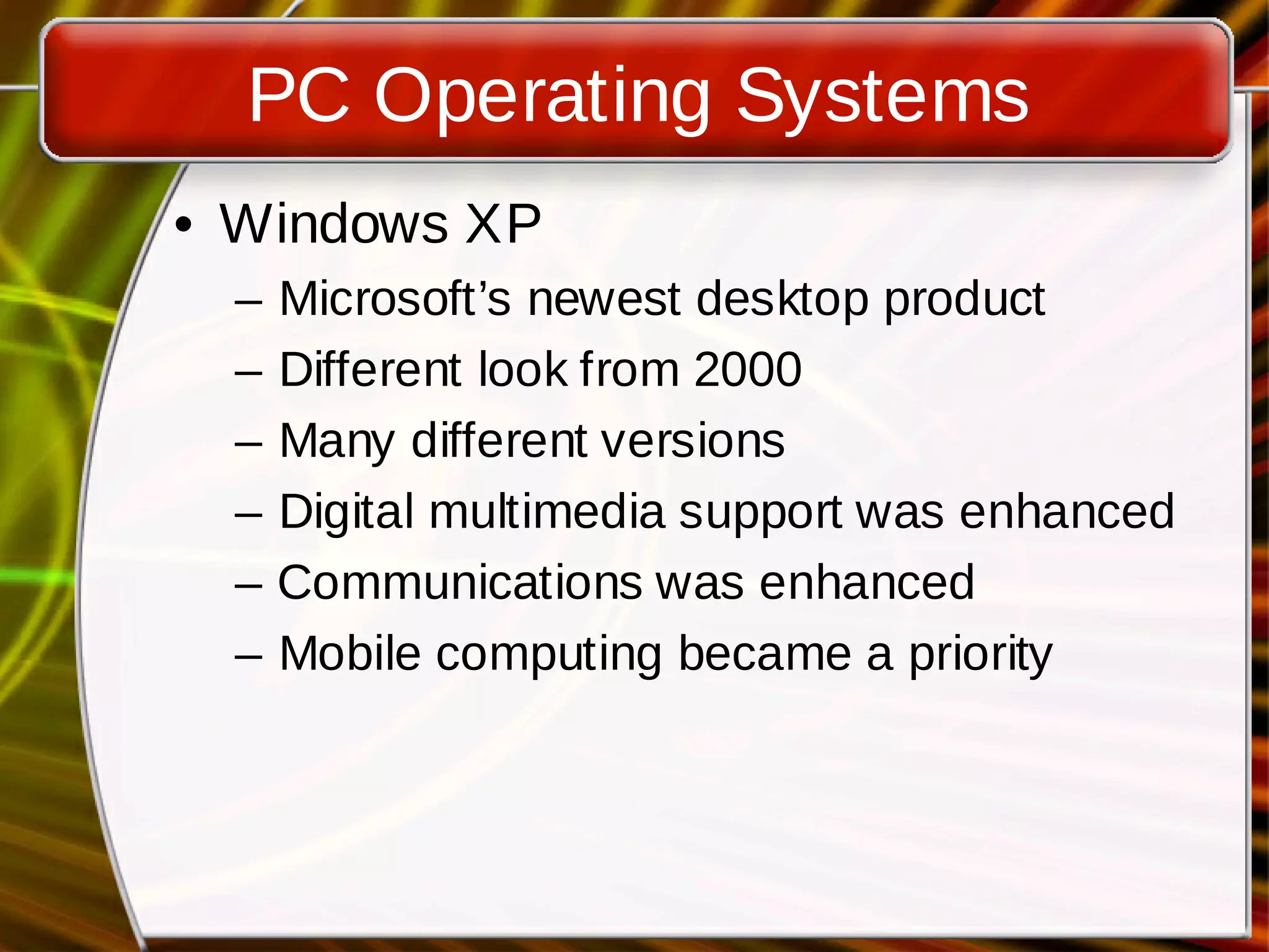 ICT-Lecture_08(OperatingSystem).pdf | Operating Systems | Computer Software and Applications