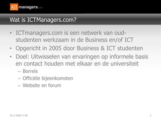 ICT Managers Starters Seminar | PPT