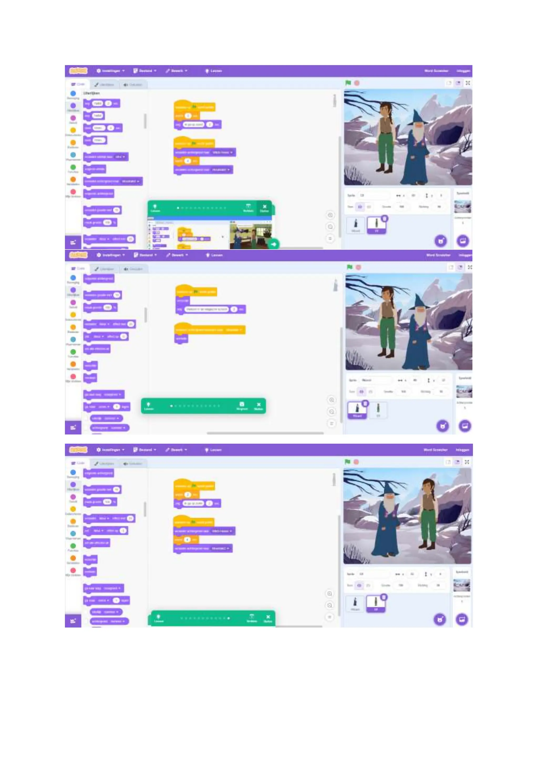 ICT - opdracht 5.docx verslag: werken met scratch | DOCX