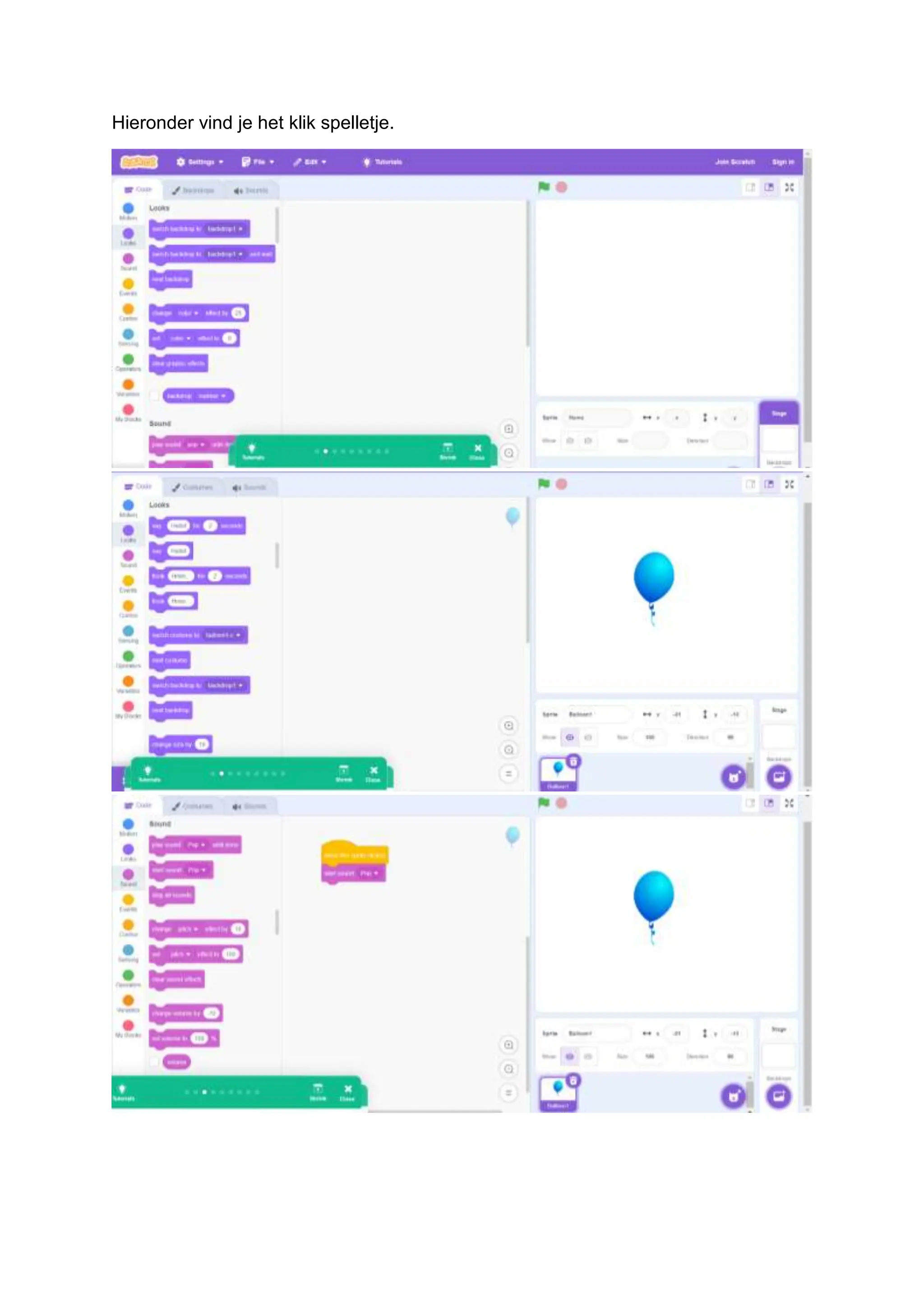 ICT - opdracht 5.docx verslag: werken met scratch | PDF