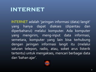 pemanfaatan internet dalam pembelajaran | PPT