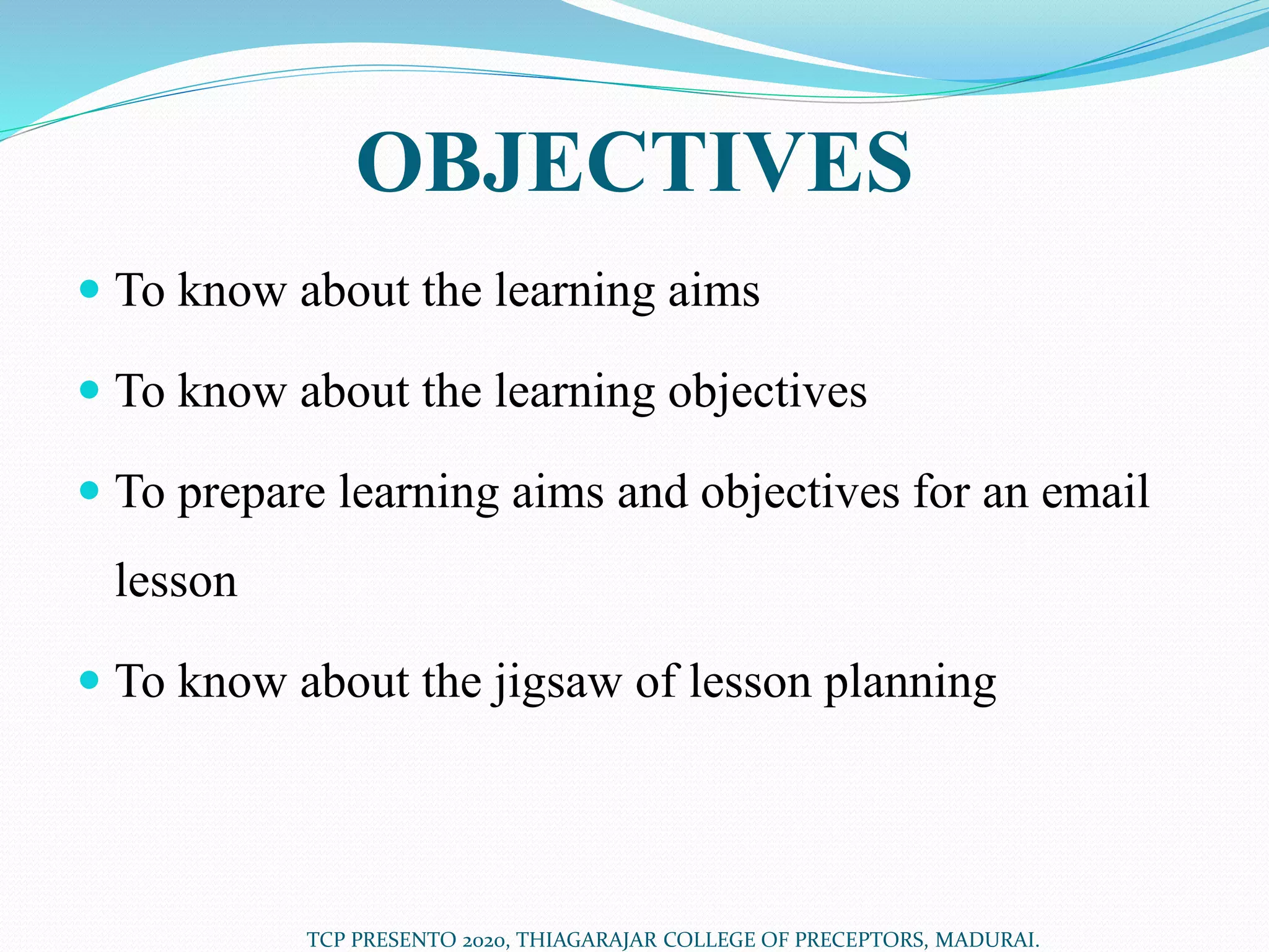 PLANNING TO TEACH ICT LESSON | PPTX