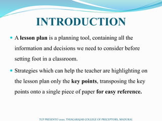 PLANNING TO TEACH ICT LESSON | PPTX