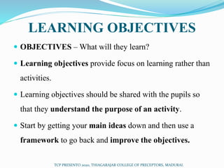 PLANNING TO TEACH ICT LESSON | PPTX