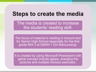 ICT - Based Instructional Media For Reading Skill | PPTX