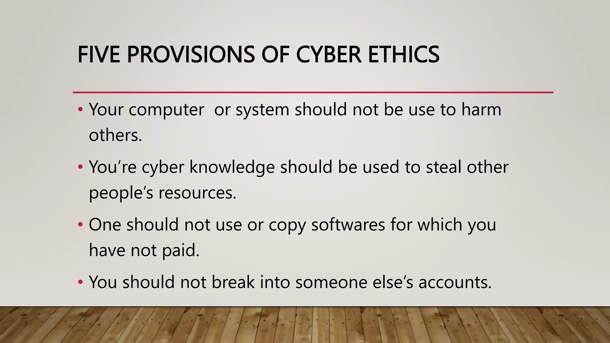 Cyber ethics a Cyber technology - living in the it era | PPTX