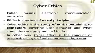 Cyber ethics a Cyber technology - living in the it era | PPT