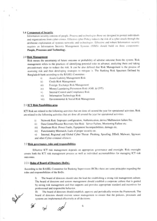Krishi Bank ICT-Risk Management guideline | PDF