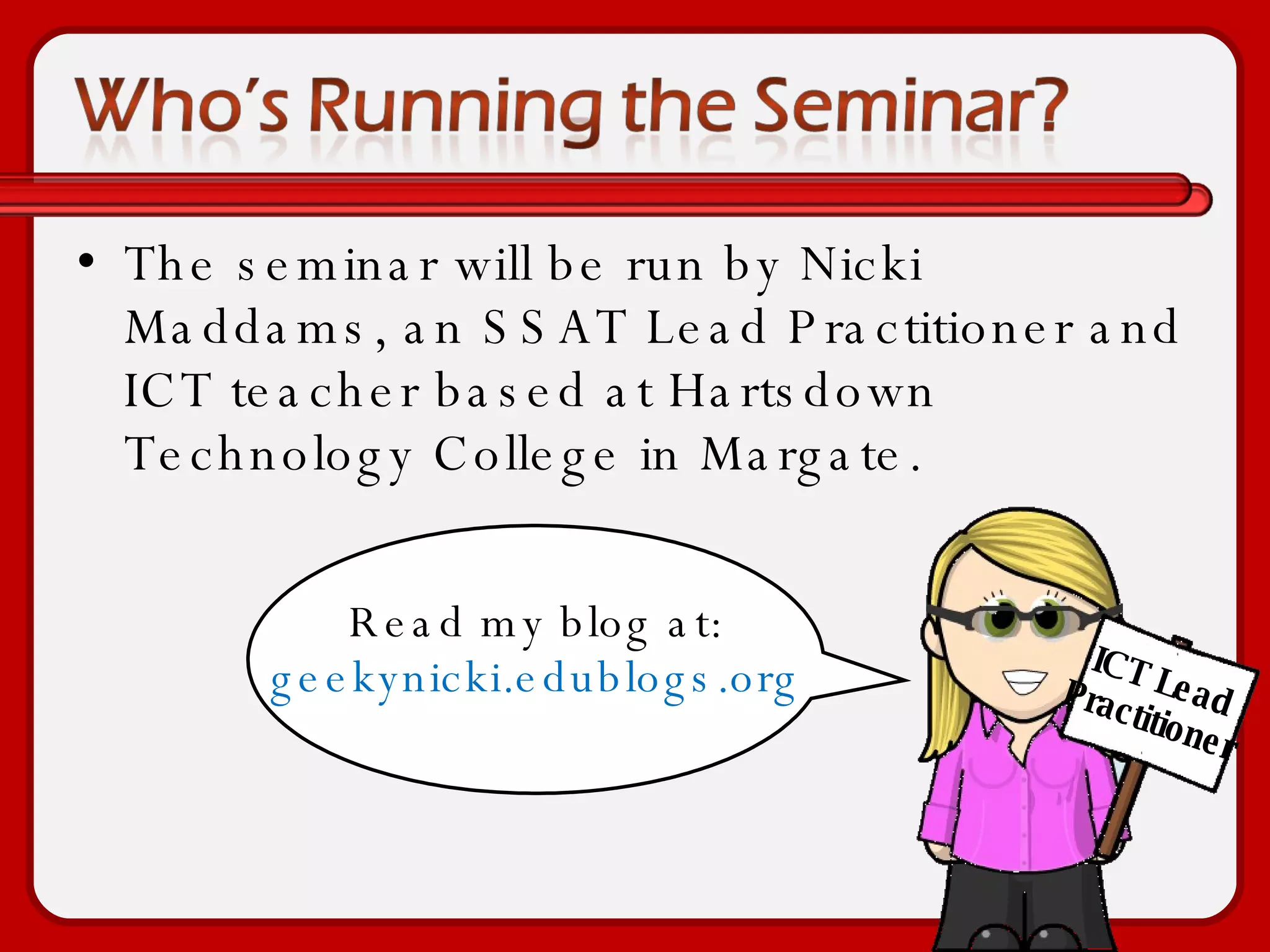 ICT Seminar | PPT