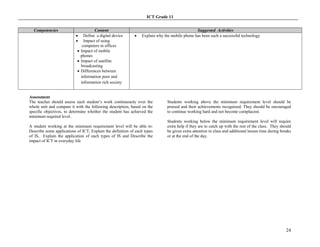 ICT - Syllabus - Grade 11.pdf for grade 11 STEM | PDF
