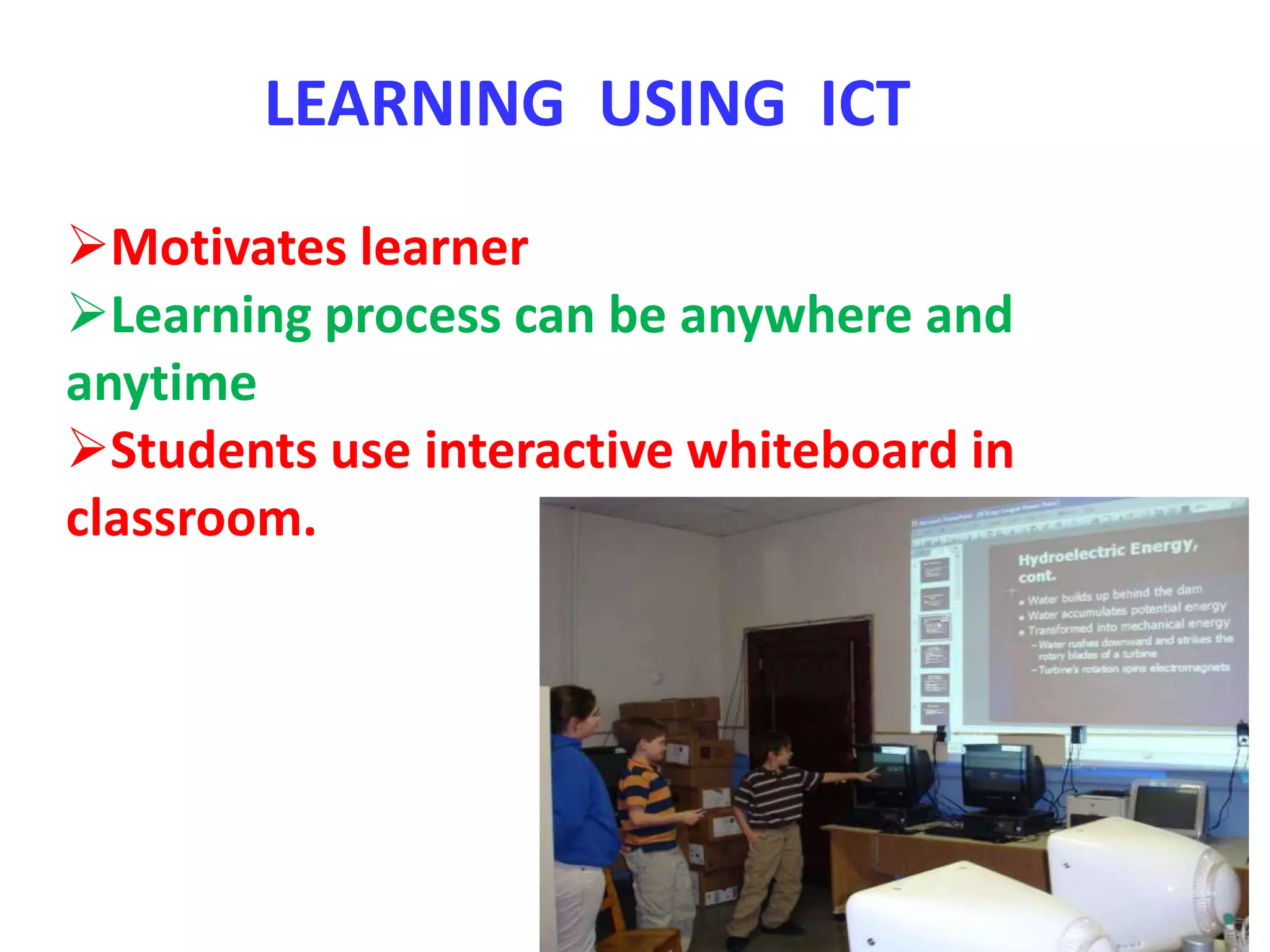 Information and Communication Technology In Education | PPTX