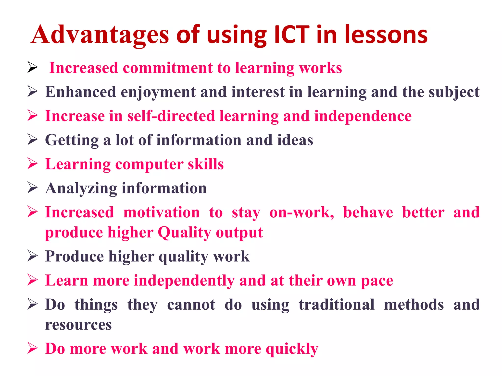 Information and Communication Technology In Education | PPT