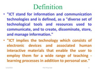 Information Communication Technology Ppt