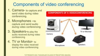 VIDEO CONFERENCING TECHNOLOGIES | PPT
