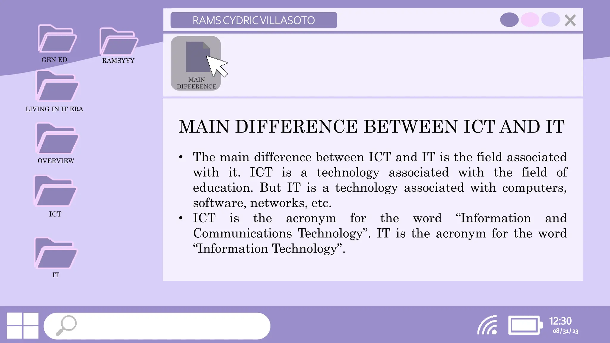 ICT-VS-IT.pptxbaahahahahahahahahahahhahaah | PPTX