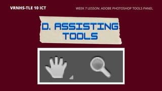 ADOBE PHOTOSHOP TOOLS PANEL | PPTX
