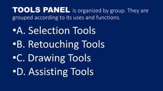 ADOBE PHOTOSHOP TOOLS PANEL | PPTX