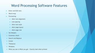Identifying Microsoft Office Features | PPT