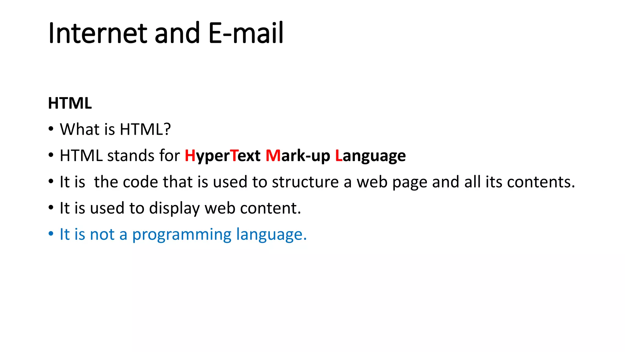 ICT 101 LECTURE 3 - INTERNET AND E-MAIL.pptx