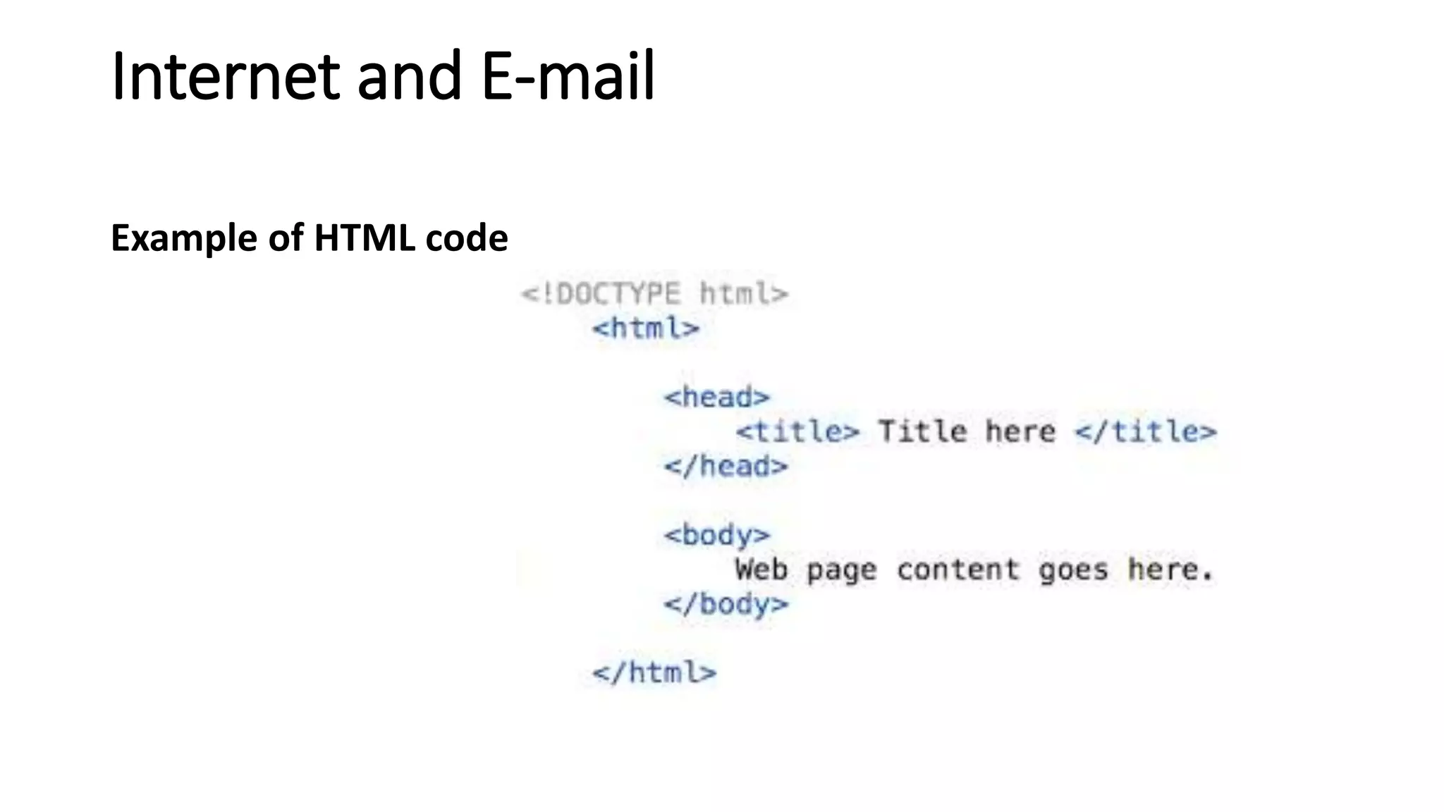 ICT 101 LECTURE 3 - INTERNET AND E-MAIL.pptx