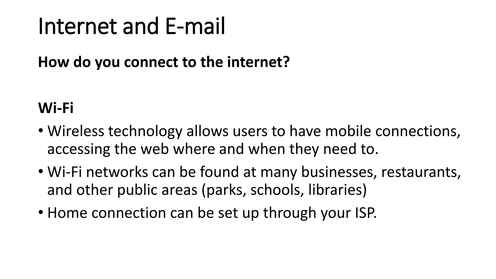 ICT 101 LECTURE 3 - INTERNET AND E-MAIL.pptx