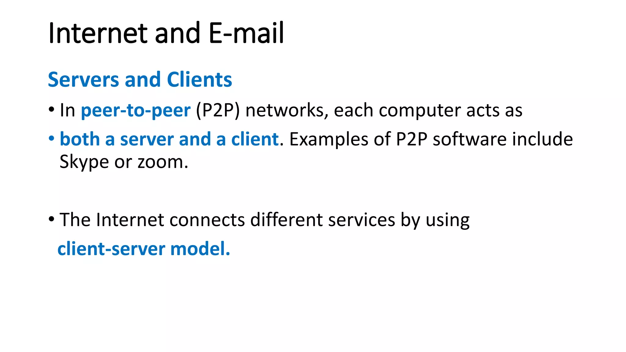 ICT 101 LECTURE 3 - INTERNET AND E-MAIL.pptx
