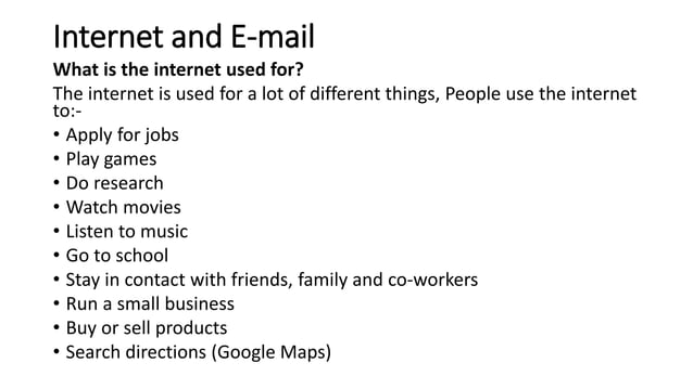 ICT 101 LECTURE 3 - INTERNET AND E-MAIL.pptx