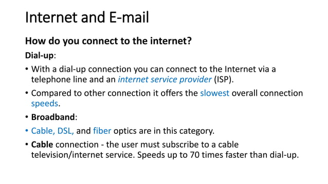 ICT 101 LECTURE 3 - INTERNET AND E-MAIL.pptx