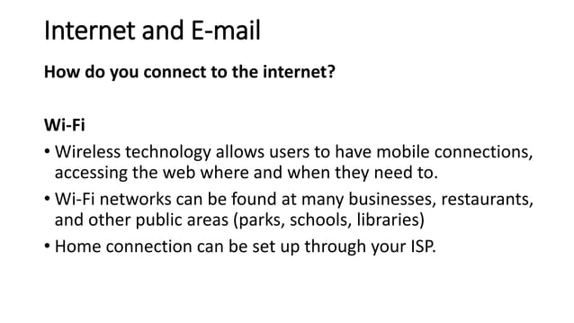 ICT 101 LECTURE 3 - INTERNET AND E-MAIL.pptx