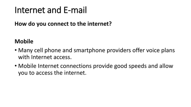 ICT 101 LECTURE 3 - INTERNET AND E-MAIL.pptx