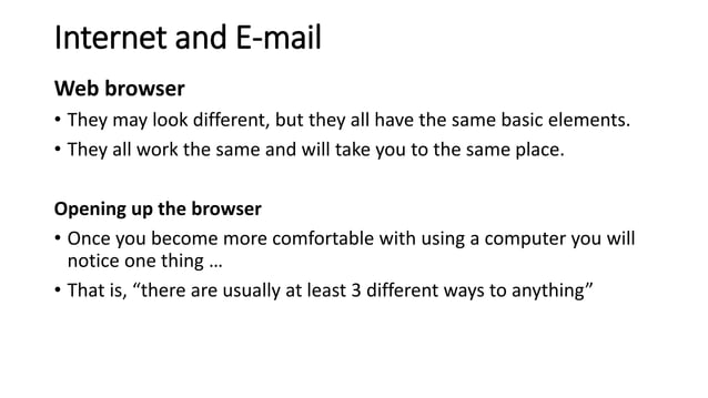 ICT 101 LECTURE 3 - INTERNET AND E-MAIL.pptx