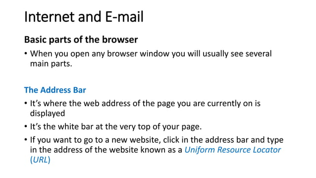 ICT 101 LECTURE 3 - INTERNET AND E-MAIL.pptx
