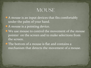 Ict 123 input devices | PPT