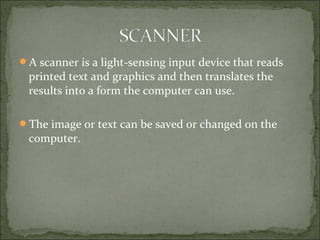 Ict 123 input devices | PPT