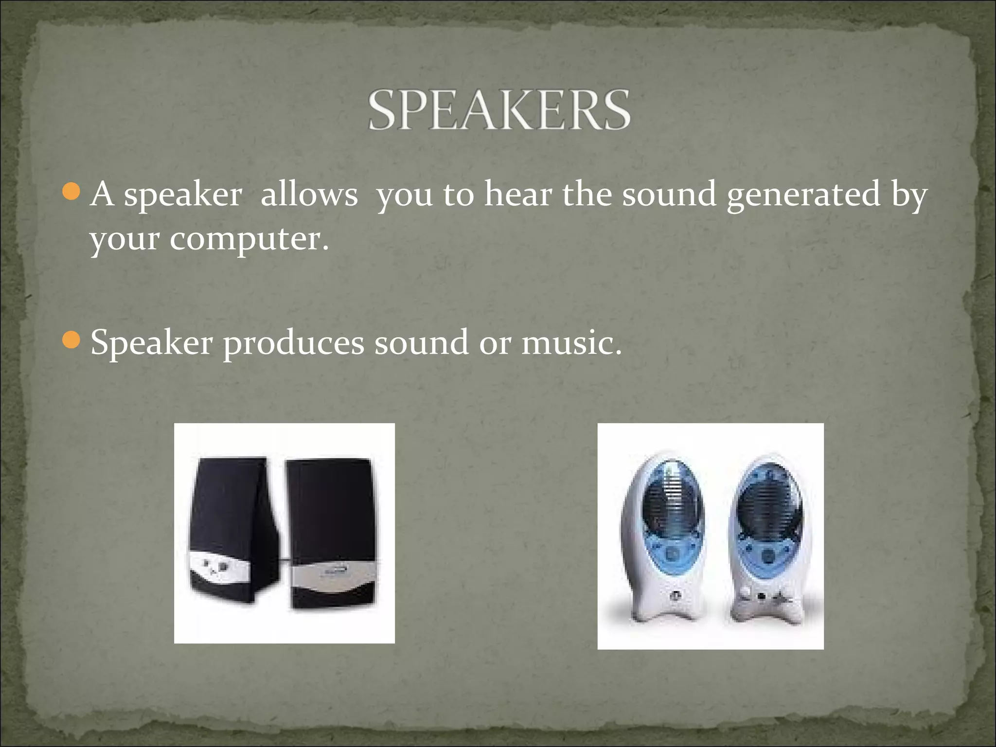 Ict 123 output devices | PPT