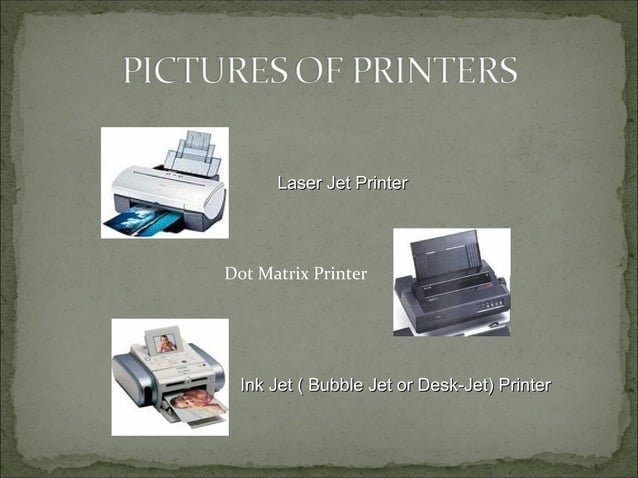 Ict 123 output devices | PPT