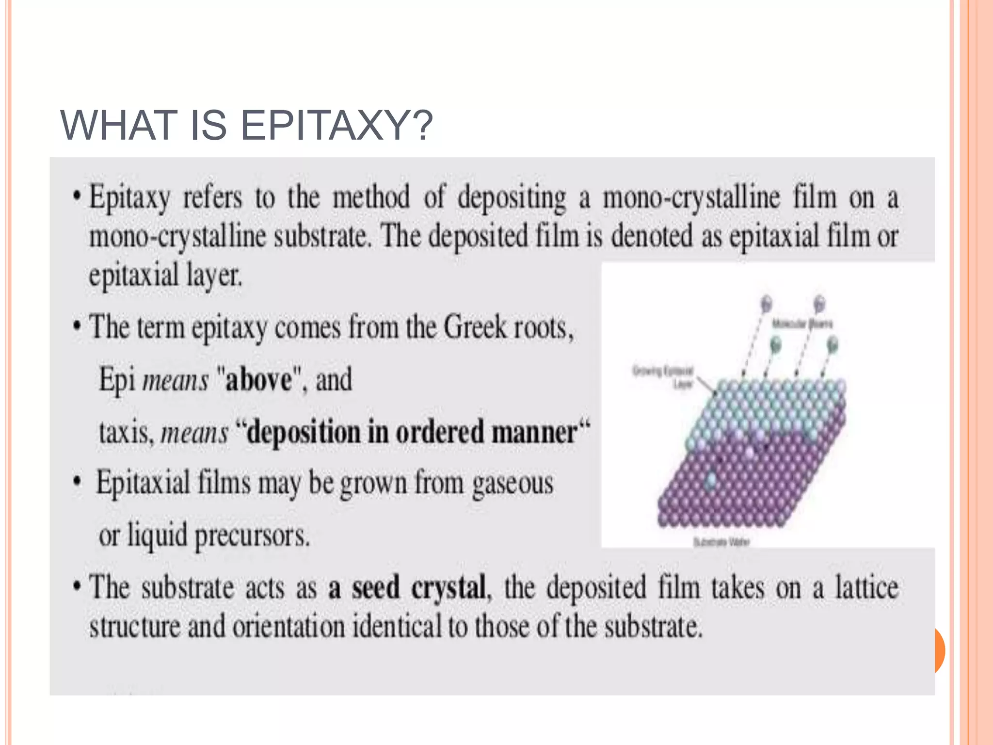 Epitaxy ppt | PPTX