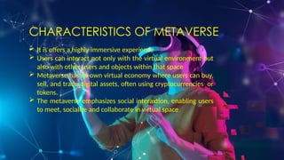 The metaverse : A Digital Transformation | PPTX