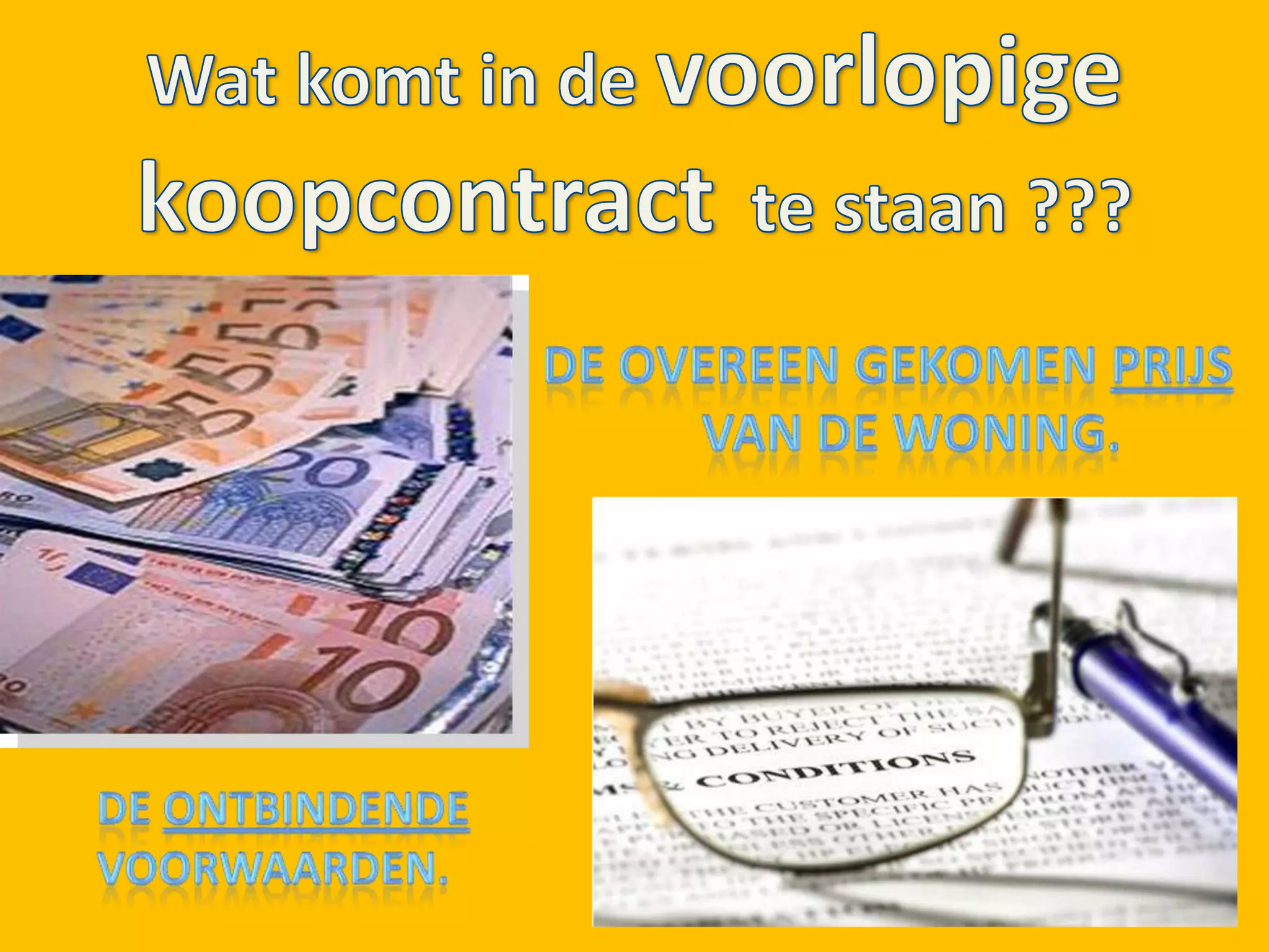 Koopcontract | PPTX