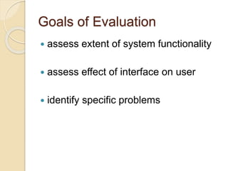 HCI_chapter_09-Evaluation_techniques | PPTX